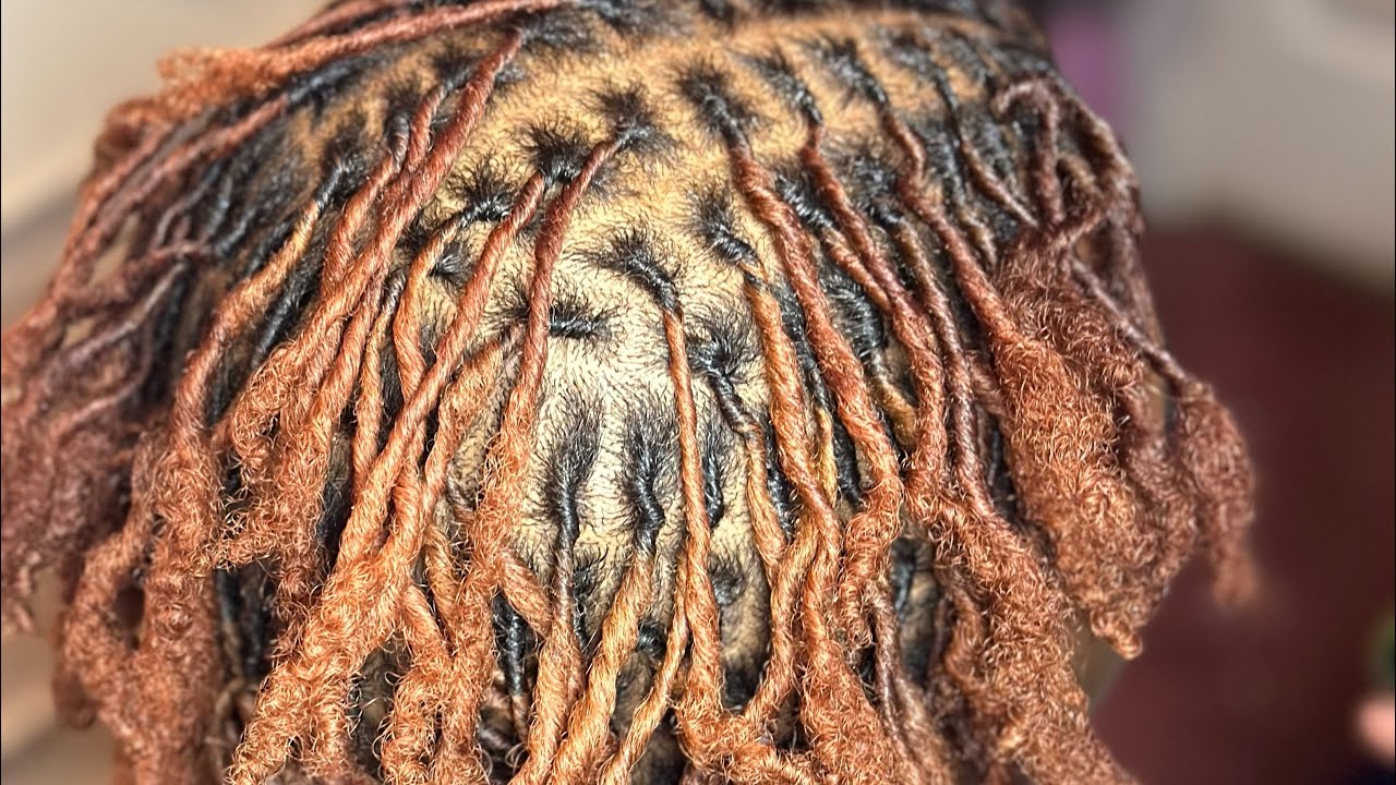 First retwist on colored starter locs + 4 Barrel twists ! - YouTube
