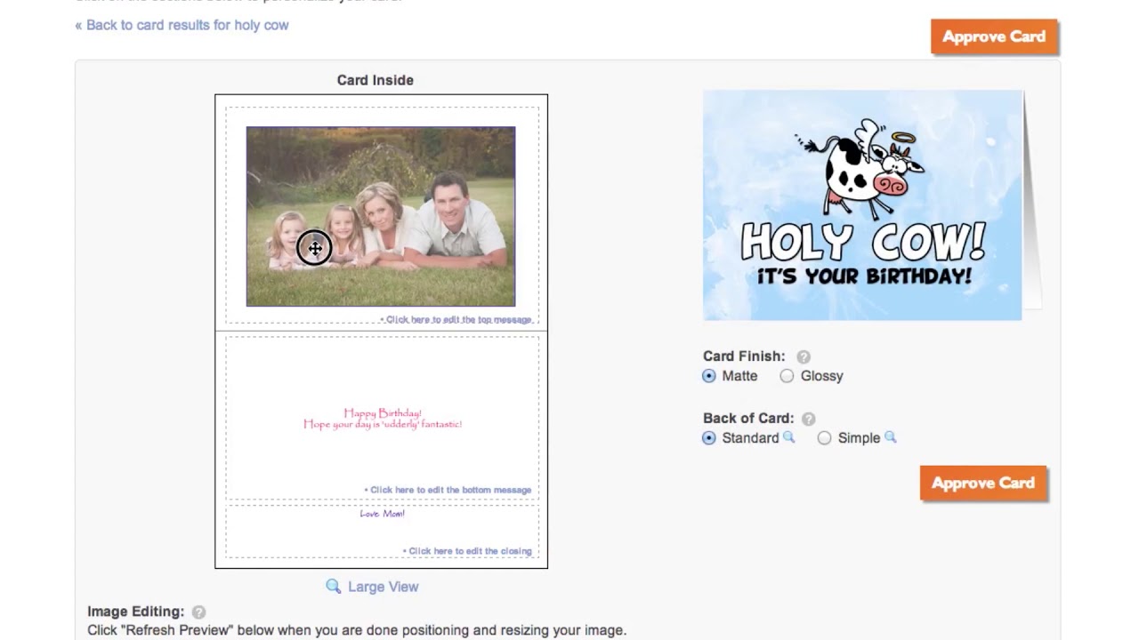 Greeting Card Universe - Card Personalization - YouTube