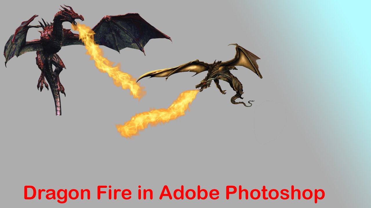 How to create Dragon Fire in Adobe Photoshop - YouTube