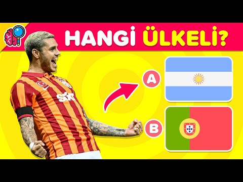 FUTBOL BULMACALARI ⚽ ⏳ | Futbolcuların Ülkelerini TAHMİN ET! | Bul Bakalım