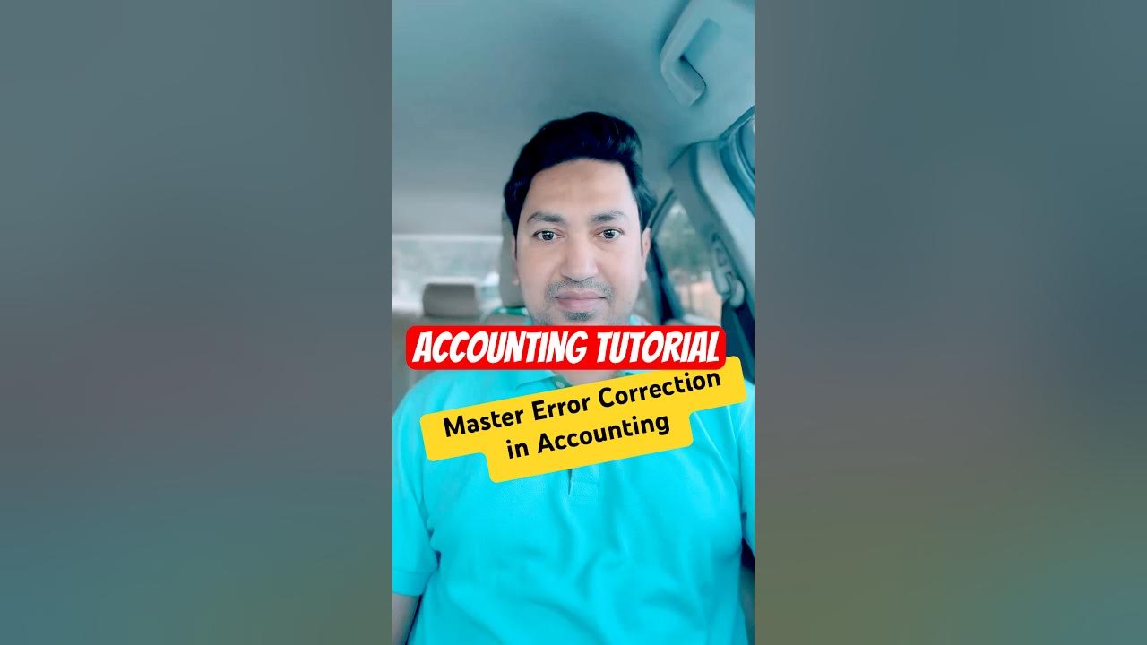 Accounting Tutorial: Correcting Errors – $450 Mistakenly Recorded as $540 - YouTube