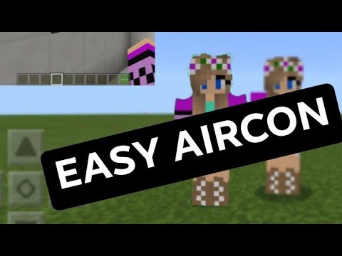 HOW TO MAKE A AIRCONDITIONER IN MINECRAFT POCKET EDITION(EASY) - YouTube