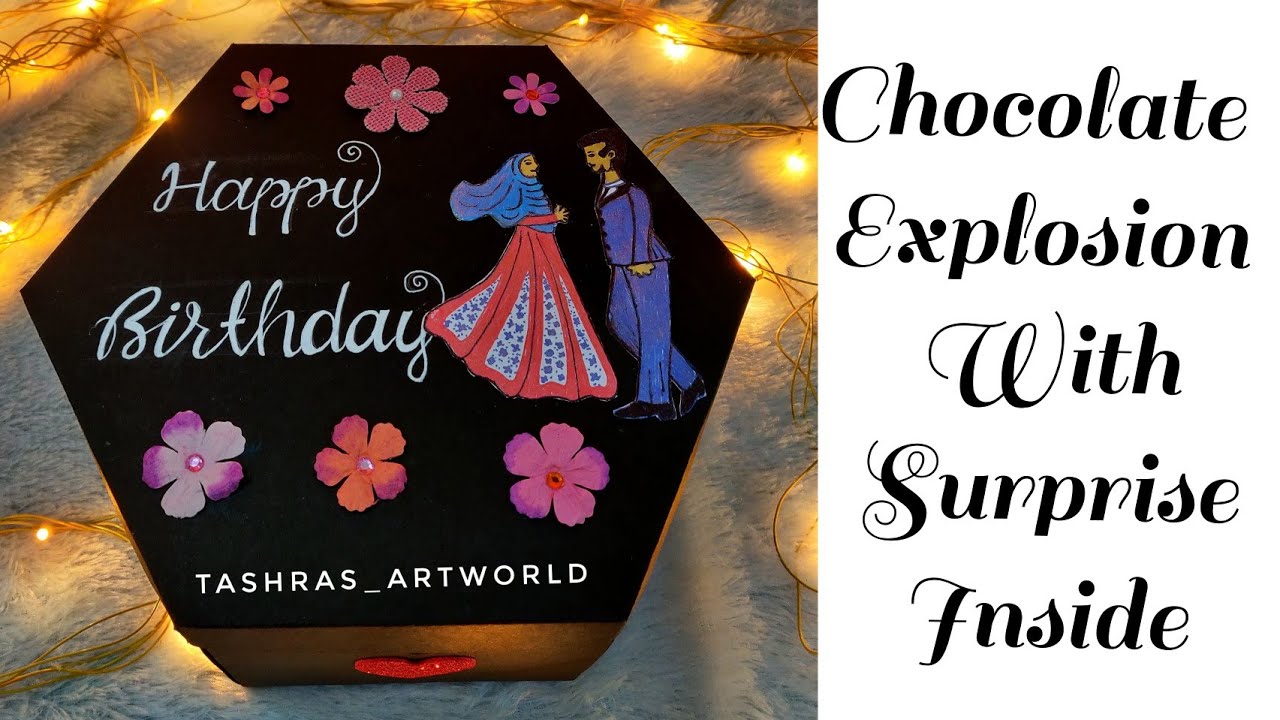 Chocolate Explosion Box| Gift Ideas |Hexagon Choco Explosion Box ...