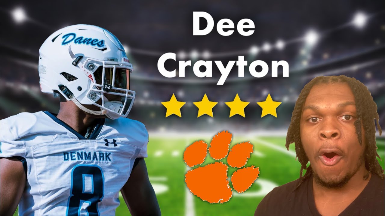 Dee Crayton Highlights Reaction! Clemson Football Commit! - YouTube