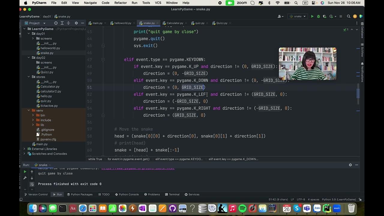 [Python] Tạo Game rắn săn mồi Snake Game với Python - YouTube