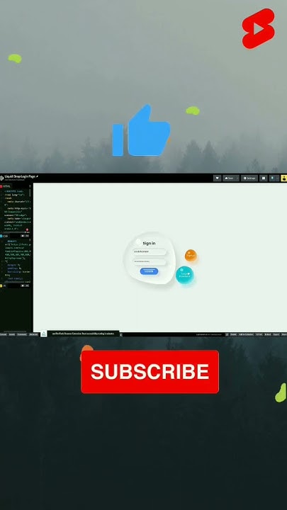 Liquid Drop Login Page using HTML & CSS || @AnujBhaiya #shorts #html #css #uidesign - YouTube