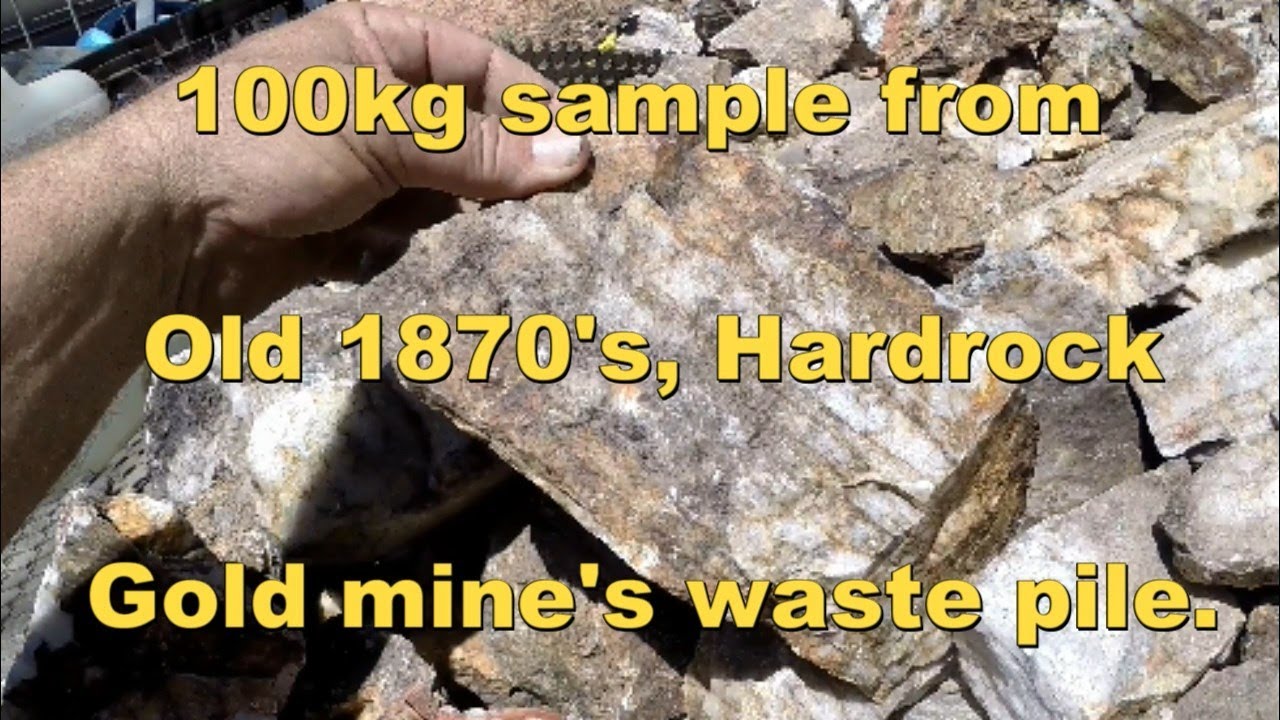 Try Hard. Crushing old Gold mine waste ore. - YouTube