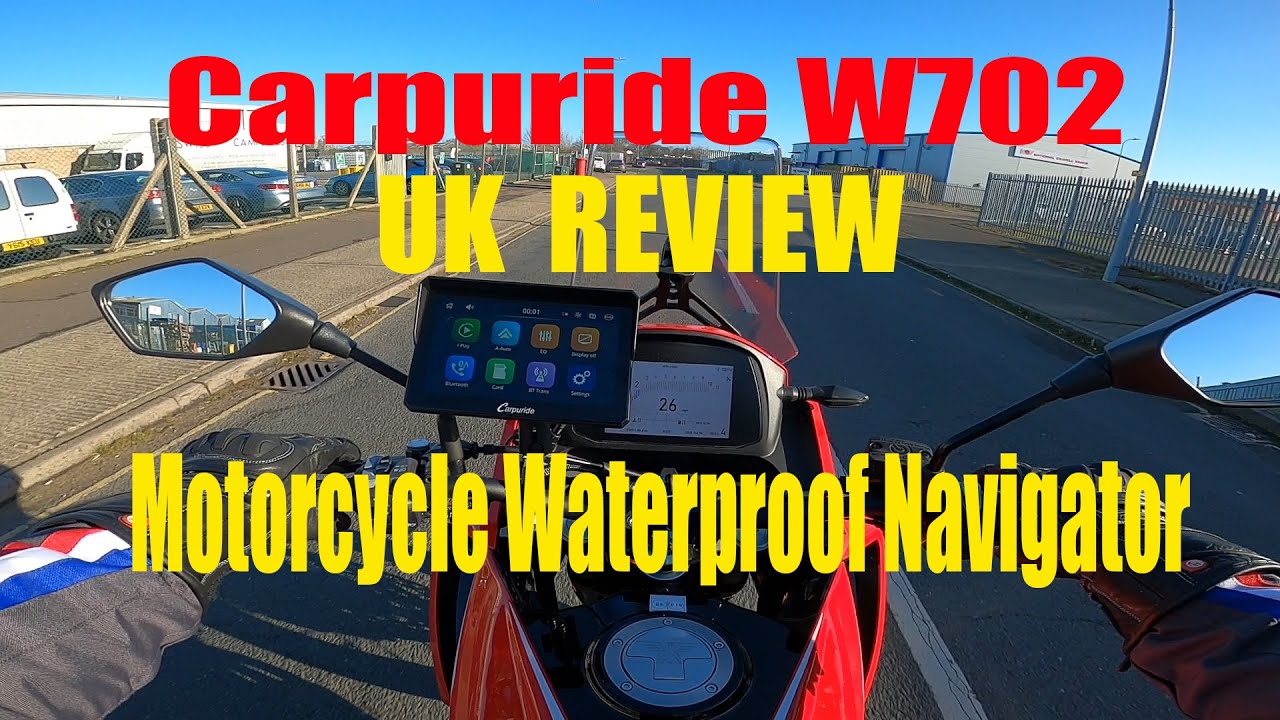 Carpuride W702 MOTORCYCLE Waterproof Navigator REVIEW - YouTube