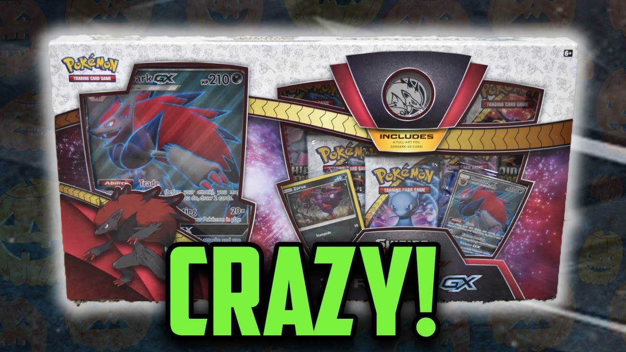 CRAZY NEW Zoroark GX Shining Legends Collection Box of Pokemon Cards ...