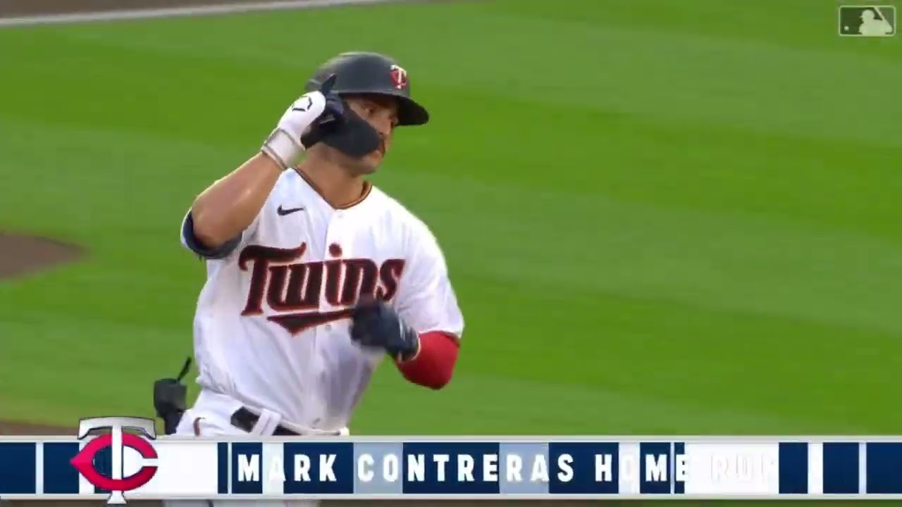 Mark Contreras Crushes His FIRST MAJOR LEAGUE HOME RUN! Minnesota Twins ...