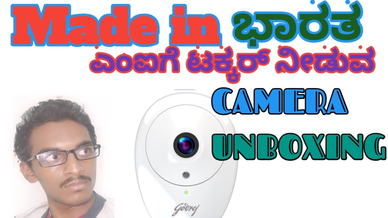 Godrej Ace-cube home security 360 camera unboxing in Kannada - YouTube