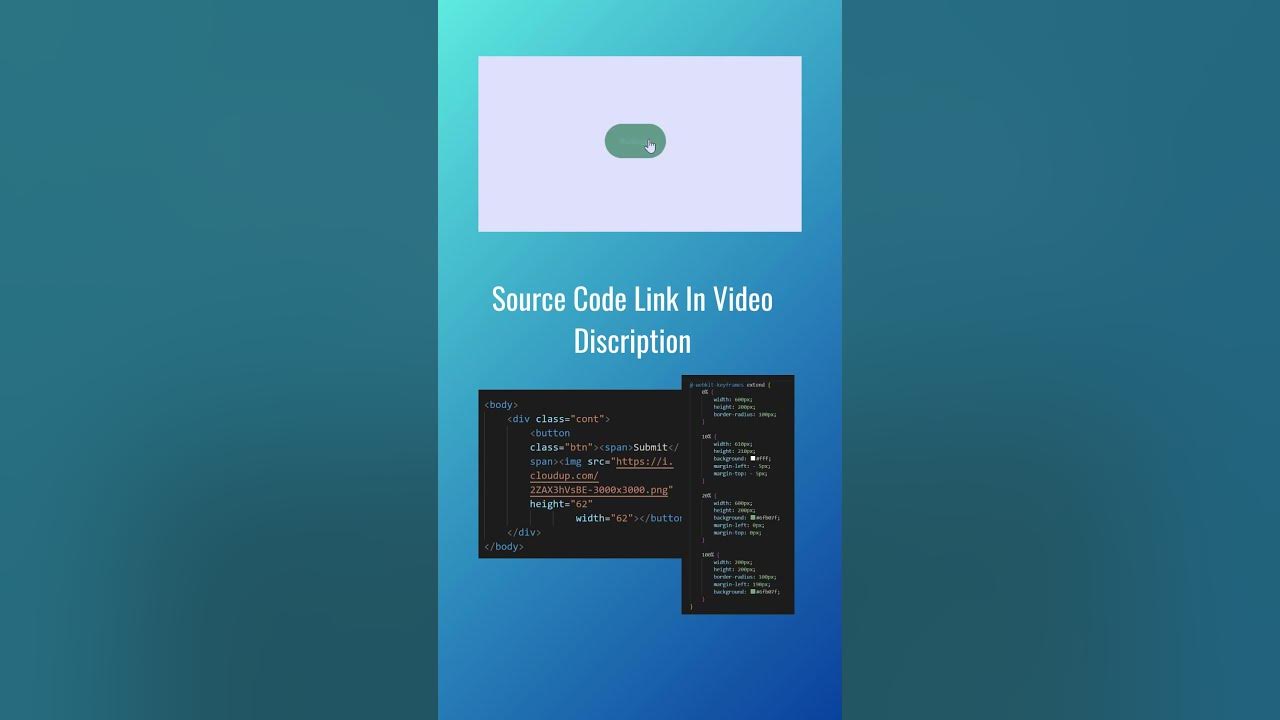 Animated Submit Button Html Css Animation Youtube