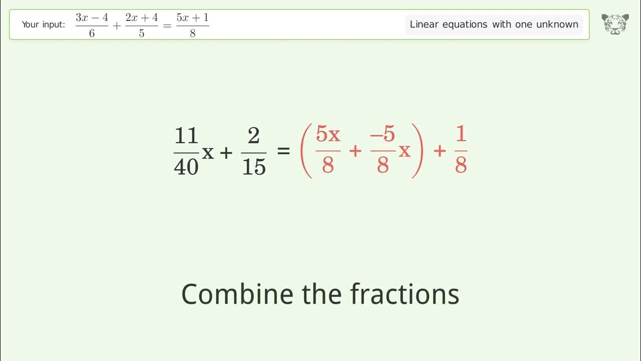 solve-3x-4-6-2x-4-5-5x-1-8-linear-equation-video-solution
