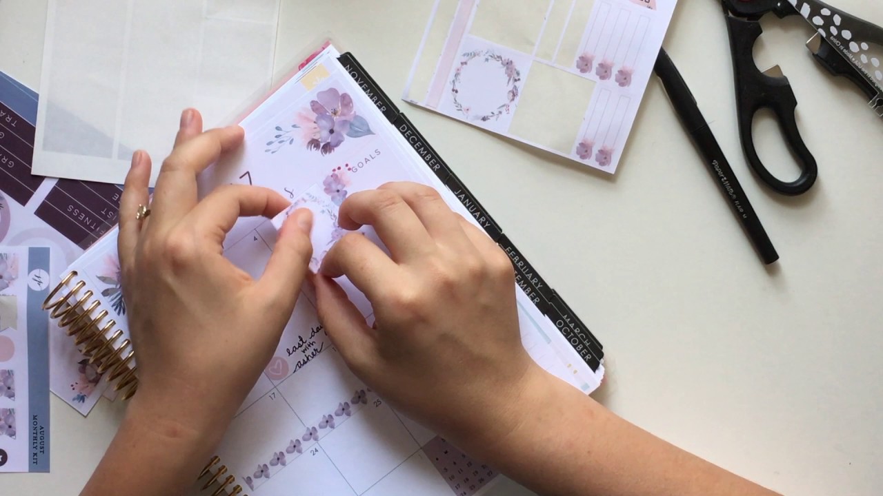 August Monthly & Notes Page feat. Jax and Pepper - YouTube