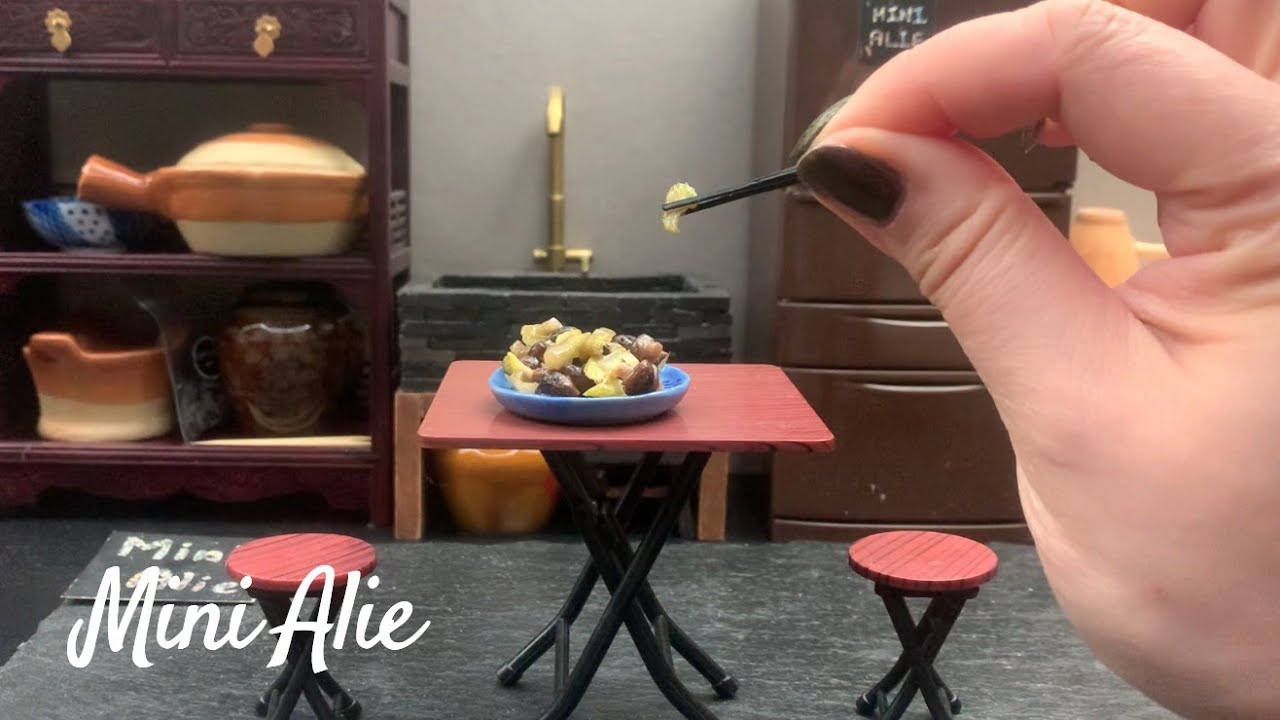 Miniature Food, Celery With Mushrooms | Mini Cooking Show | 迷你廚房 | ミニ ...