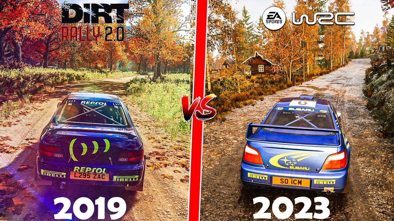 EA Sports WRC VS Dirt Rally 2.0 Details and Physics Side by Side Comparison 4k60 Fps XBOX Series ...