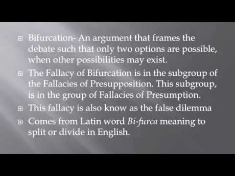fallacy of bifurcation - YouTube