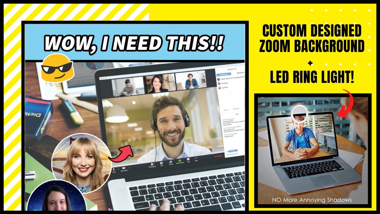 HOW to get the PERFECT ZOOM Virtual Background Today - YouTube