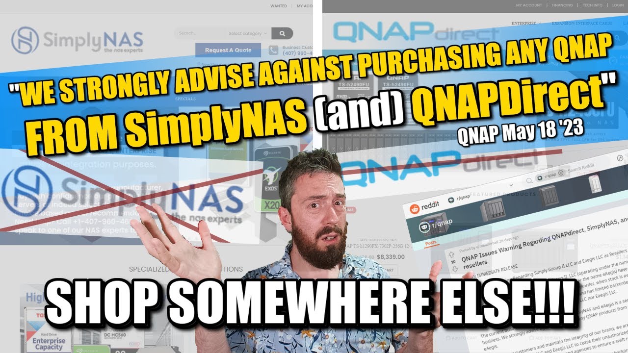 STOP BUYING FROM SimplyNAS and QNAPDirect! - YouTube