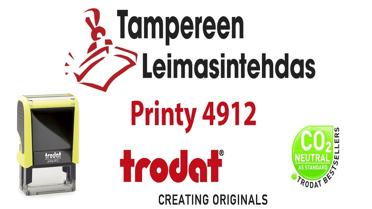 Trodat Printy 4912 - YouTube