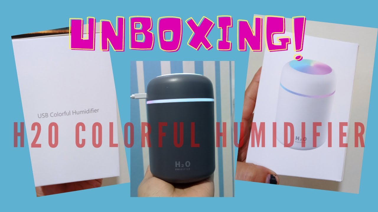 Unboxing H2O USB Colorful Humidifier | Rochelle Diaries - YouTube
