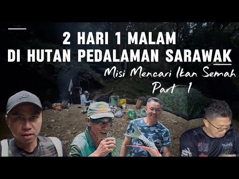 Mencari Ikan Semah Di Pedalaman Hulu Sungai Batang Rajang Sarawak. 2 Hari 1 Malam Bermalam Di Hutan 