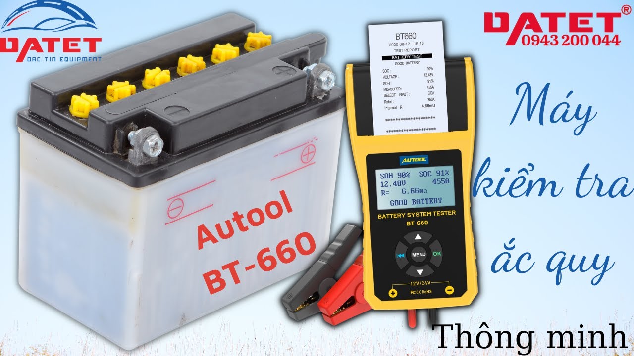 Máy test bình ắc-quy Ô tô Autool BT-660. Hàng chính hãng in trực tiếp ...