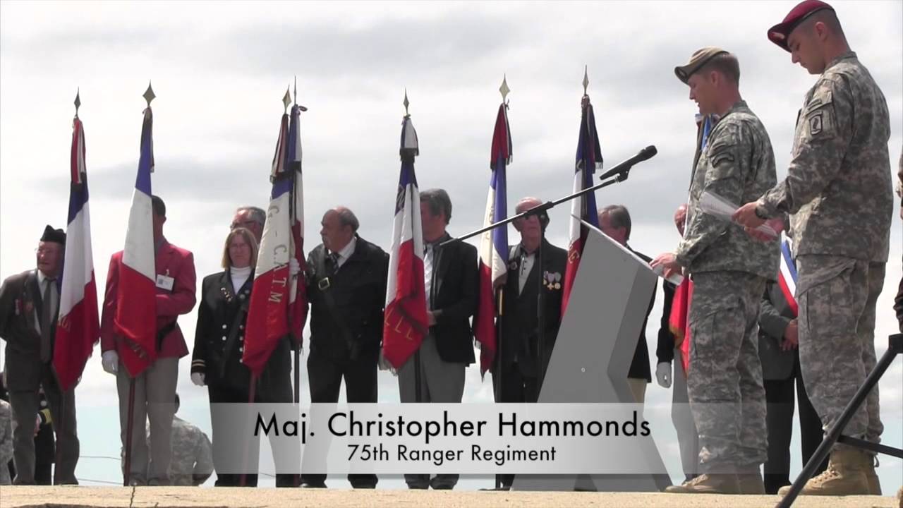 Pointe du Hoc D-Day Ranger Ceremony - YouTube