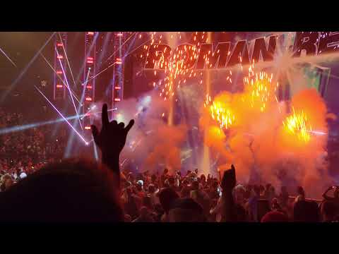 Wwe Roman Reigns Entrance With Second Set Of Pyro