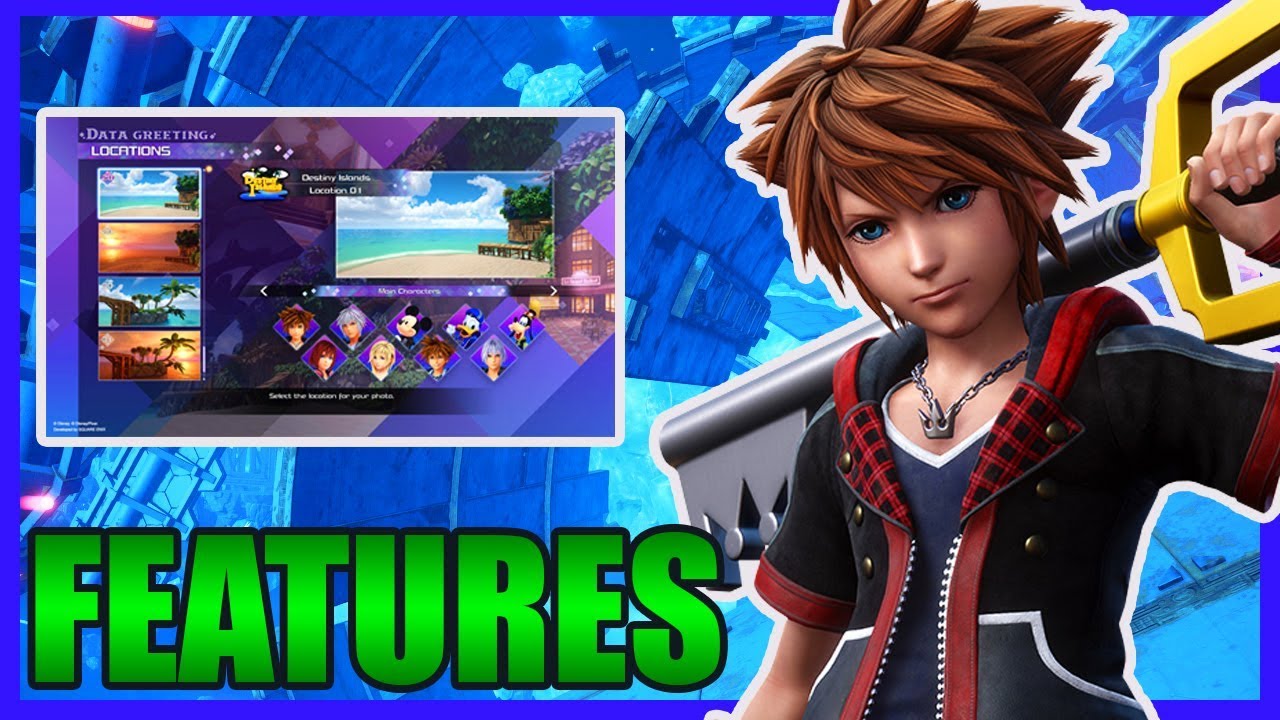 Kingdom Hearts 3 - Premium Menu, Data Greeting and Slideshow Revealed ...