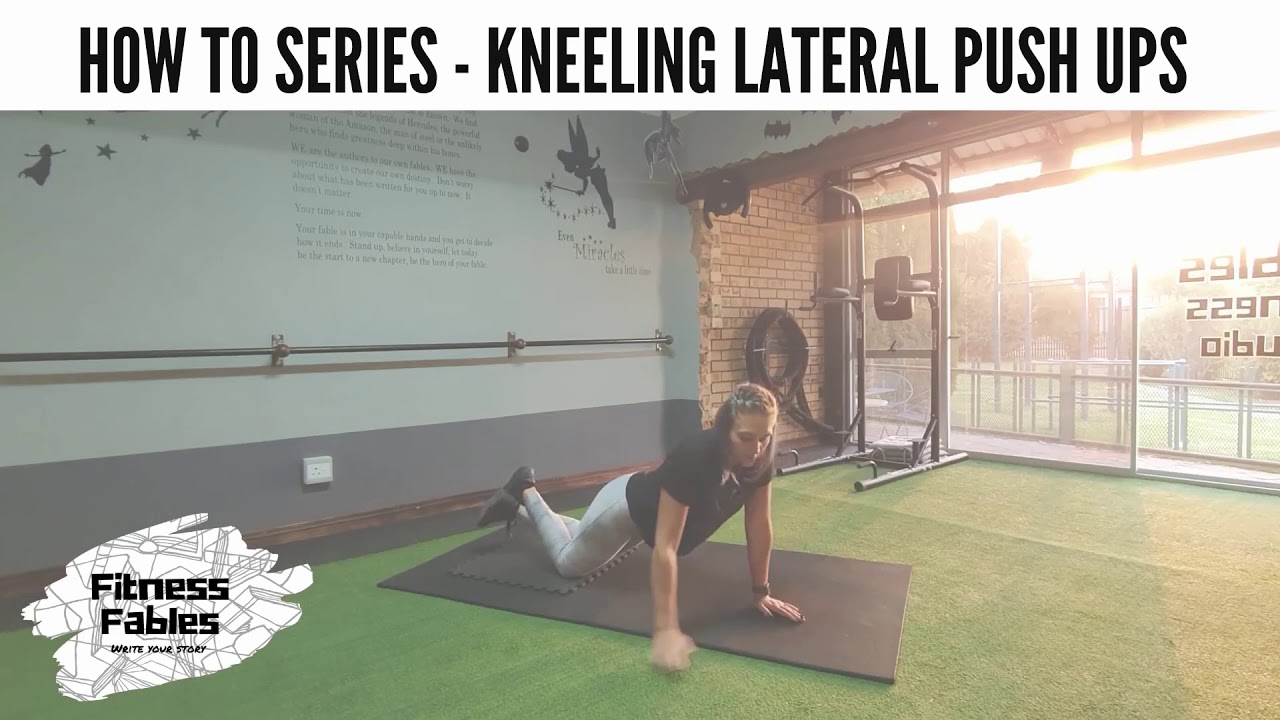 HOW TO SERIES | Kneeling Lateral Push-ups - YouTube