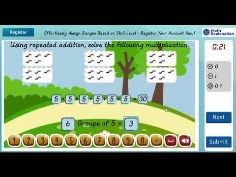 Multiplication as repeated addition: 5s | Math Explanation - YouTube