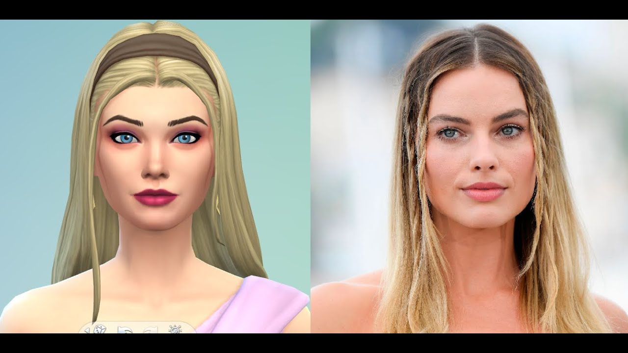 Hago a Margot Robbie en Los Sims 4 SIN CC (¡Disponible en la galería ...