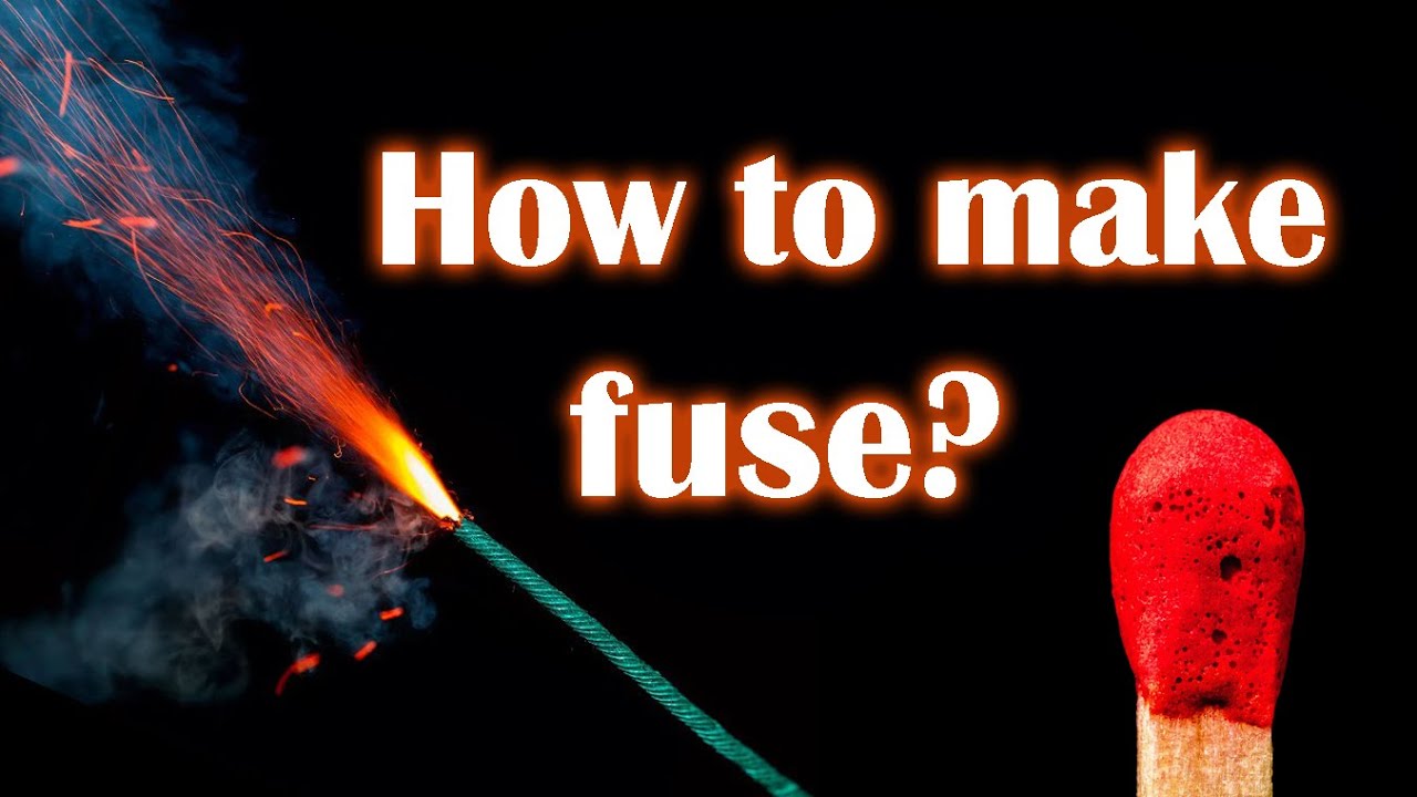 How to make a fuse at home with matches - YouTube