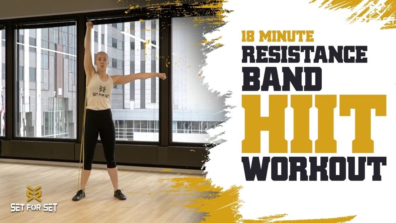 18 Min Resistance Band HIIT Workout - YouTube