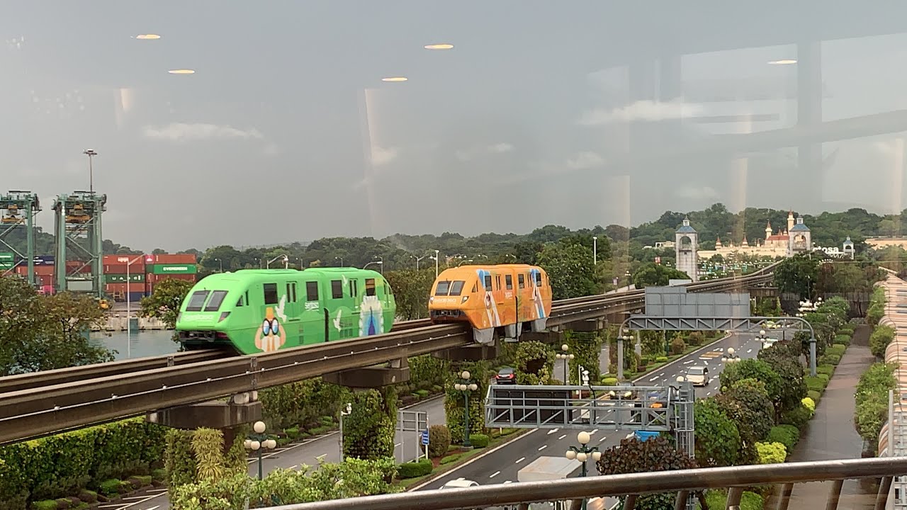 Sentosa Express Hitachi Small-type Monorail [Green & Orange Trainsets ...
