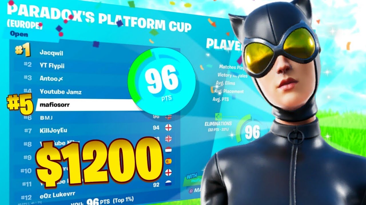 how i got 5th in the CONSOLE Platform cash cup (1200$) - YouTube