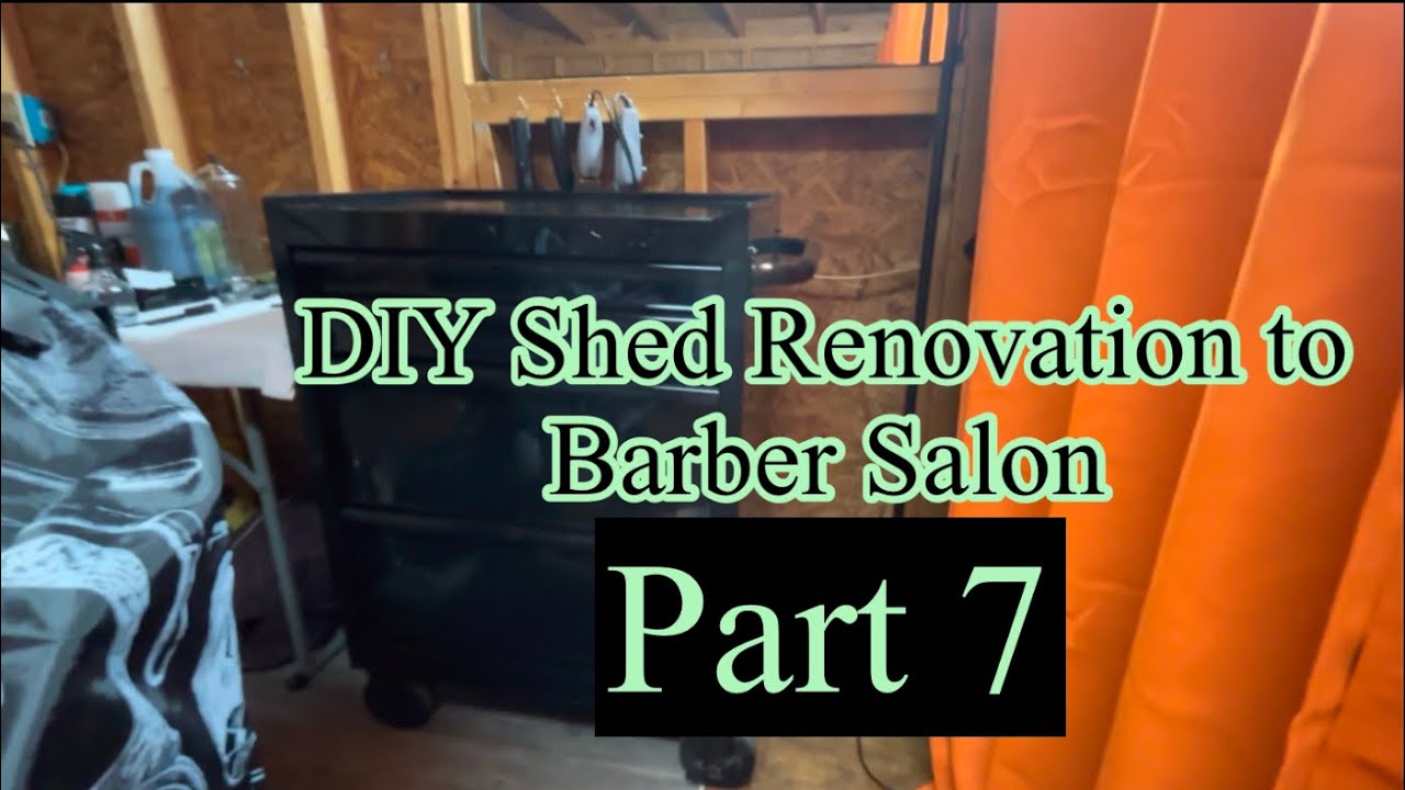 DIY Shed Renovation to Barber Salon| Part 7| Barber Setup Station - YouTube