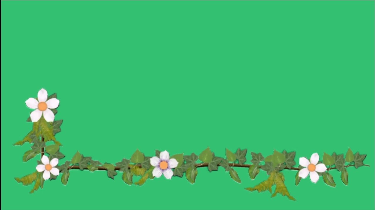 flower decoration green screen | green screen flower effect | grass ...