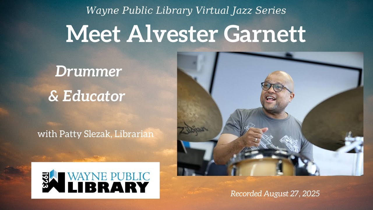 WPL's Jazz Series: Meet Alvester Garnett: Drummer & Educator - YouTube