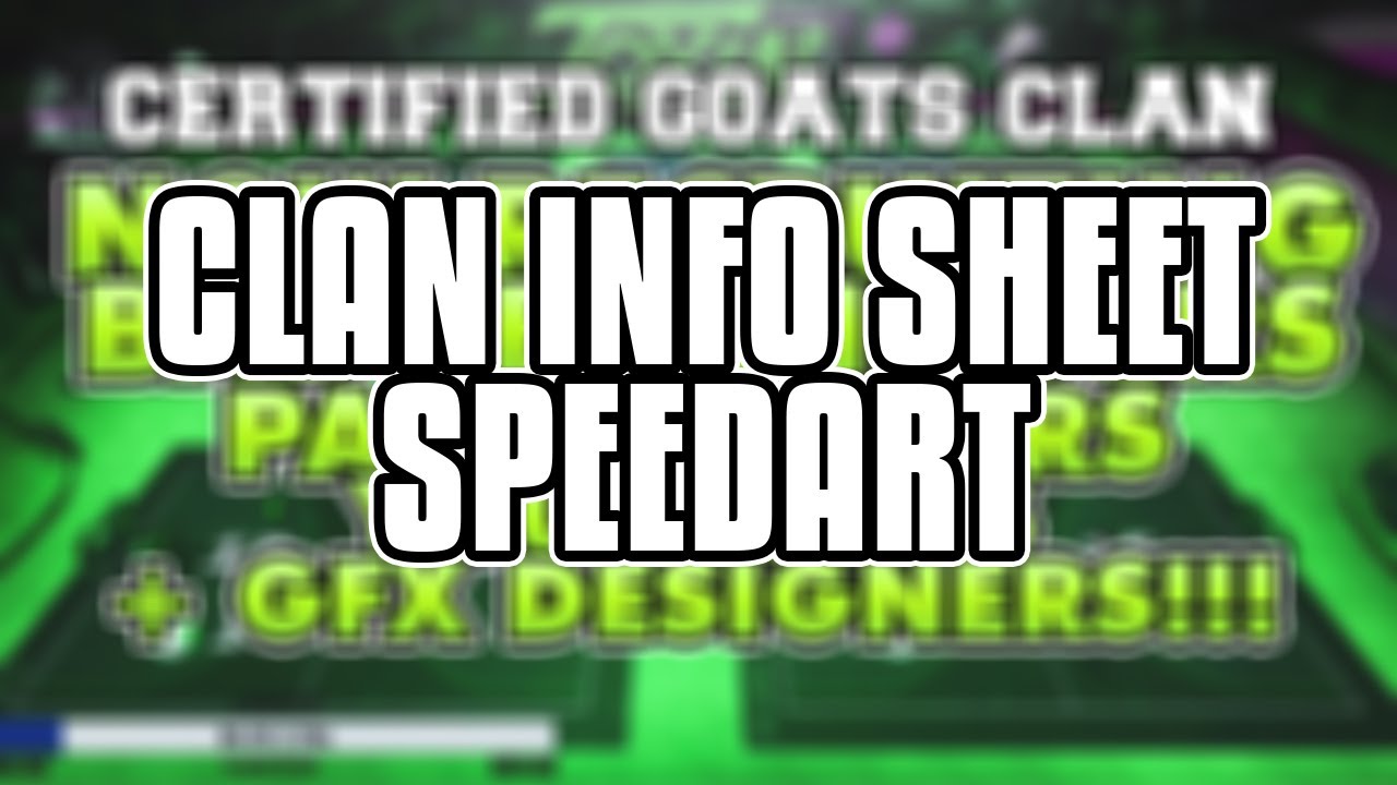 Certified Goats Clan Info Sheet Speedart #1 - YouTube