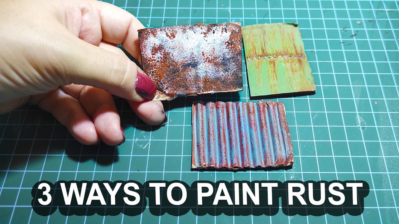 3 Ways to Paint Rust in Miniatures 🖌️ - YouTube