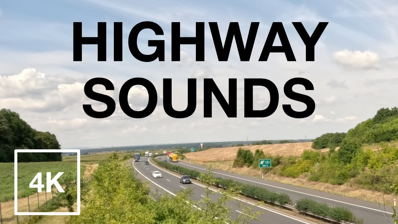 Highway sounds cars trucks passing by for sleeping relaxing study ASMR ...