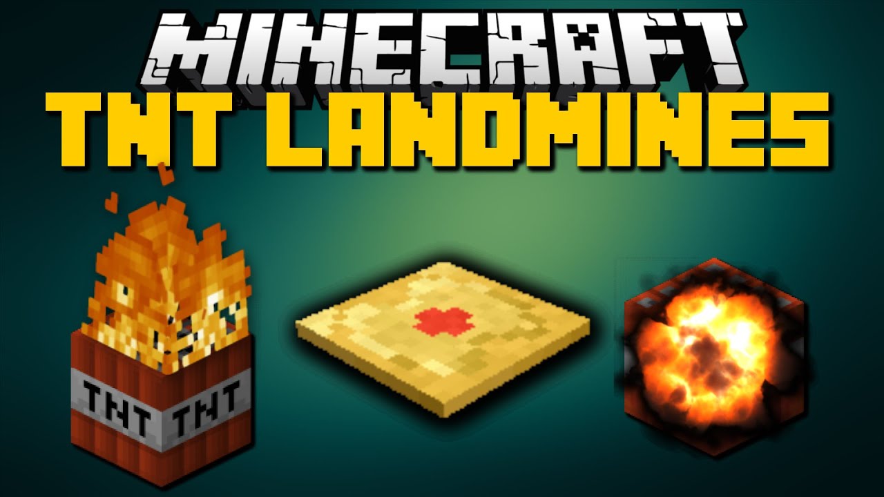 Minecraft: LANDMINES TNT MOD (TNT Camouflage Blocks) Works With Mobs ...