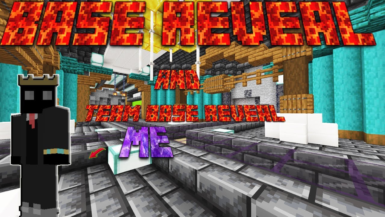 Base reveal and Team base reveal Minecraft Pvphub Survival - YouTube