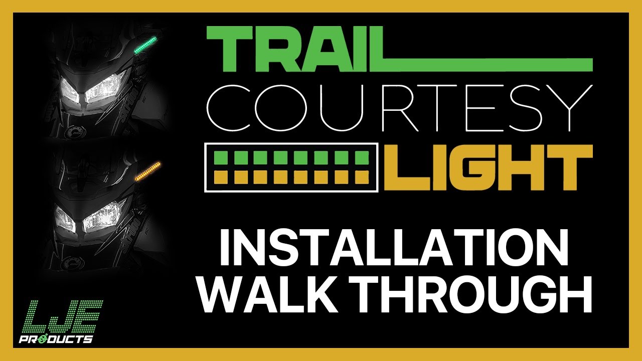 LJE Products Trail Courtesy Light Installation Walk Through - YouTube
