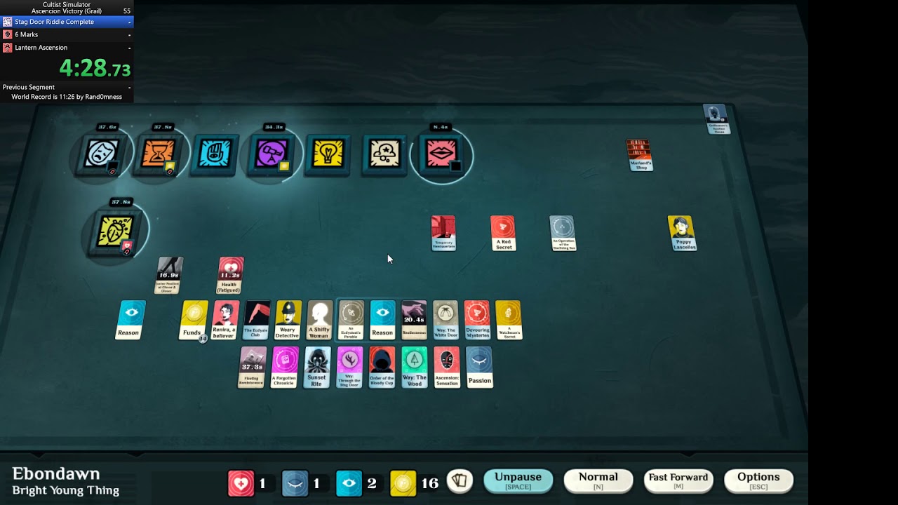 Cultist Simulator - World Record (Verified) - Grail Ascension - Bright ...