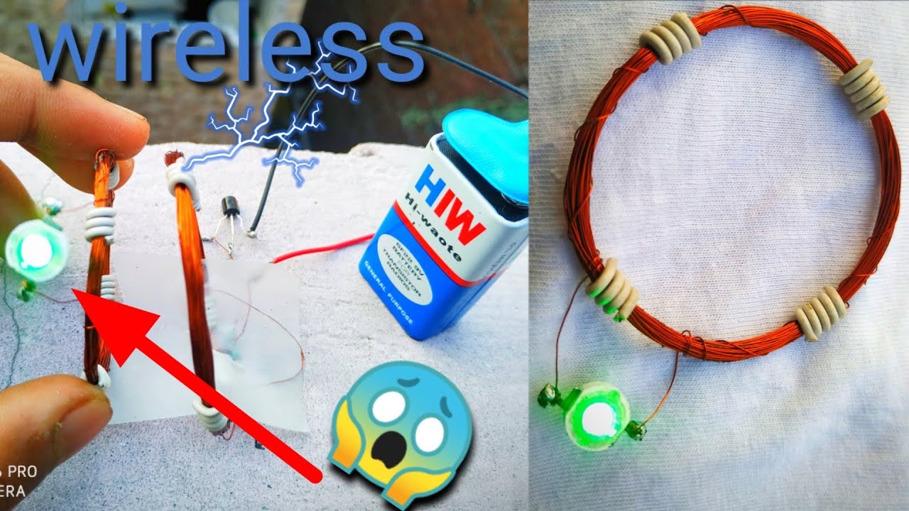 How to make wireless power transmission || homemade wireless charger ...