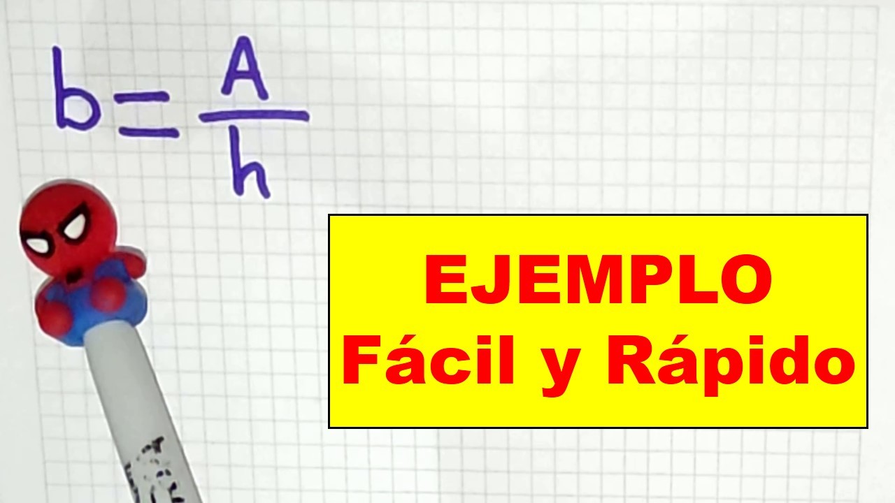 BASE de un RECTANGULO sabiendo el AREA y la ALTURA - YouTube