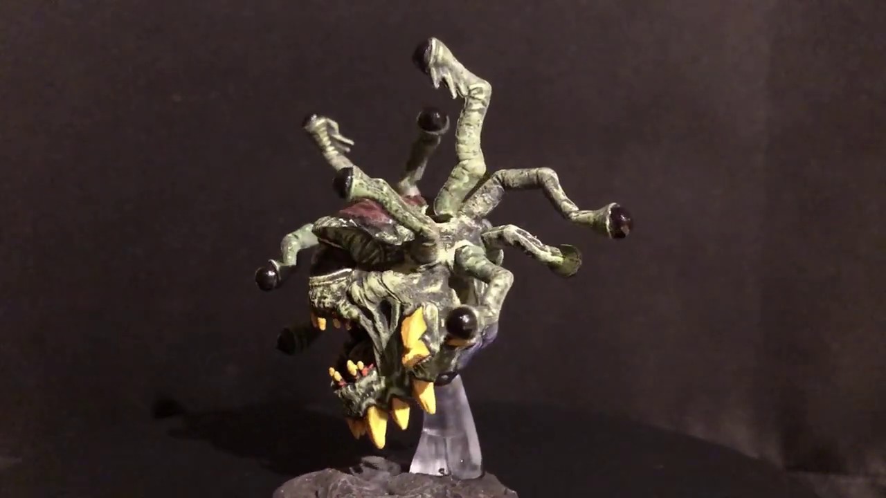 D&D Nolzur Zombie Beholder ver 1 painted miniature - YouTube